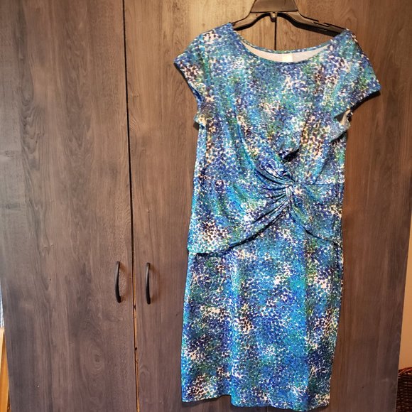 Avon | Dresses | Beautiful Multicolor Blue Dress | Poshmark